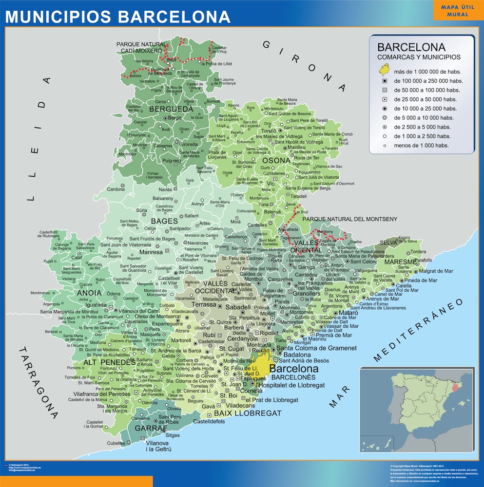 Barcelona Large Map