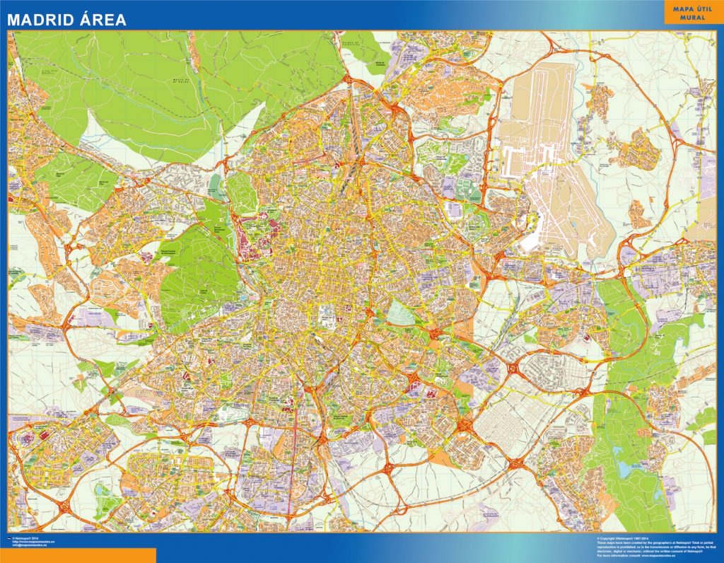 Madrid Maps | Wall maps of the world. THE WALL MAPS