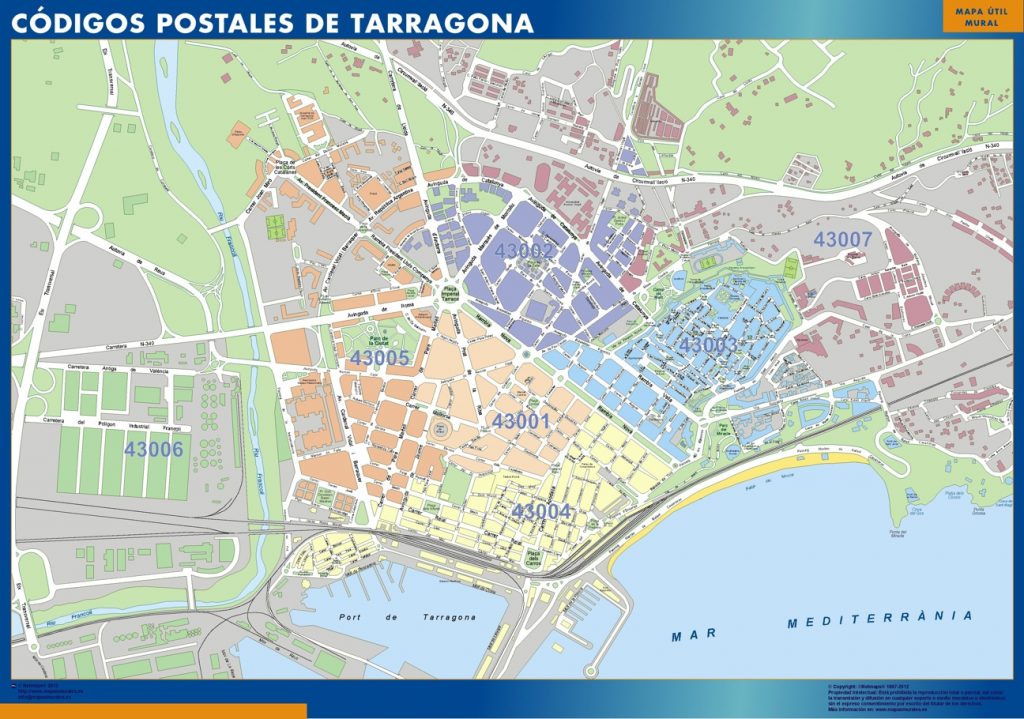 Tarragona maps | Wall maps of the world. THE WALL MAPS